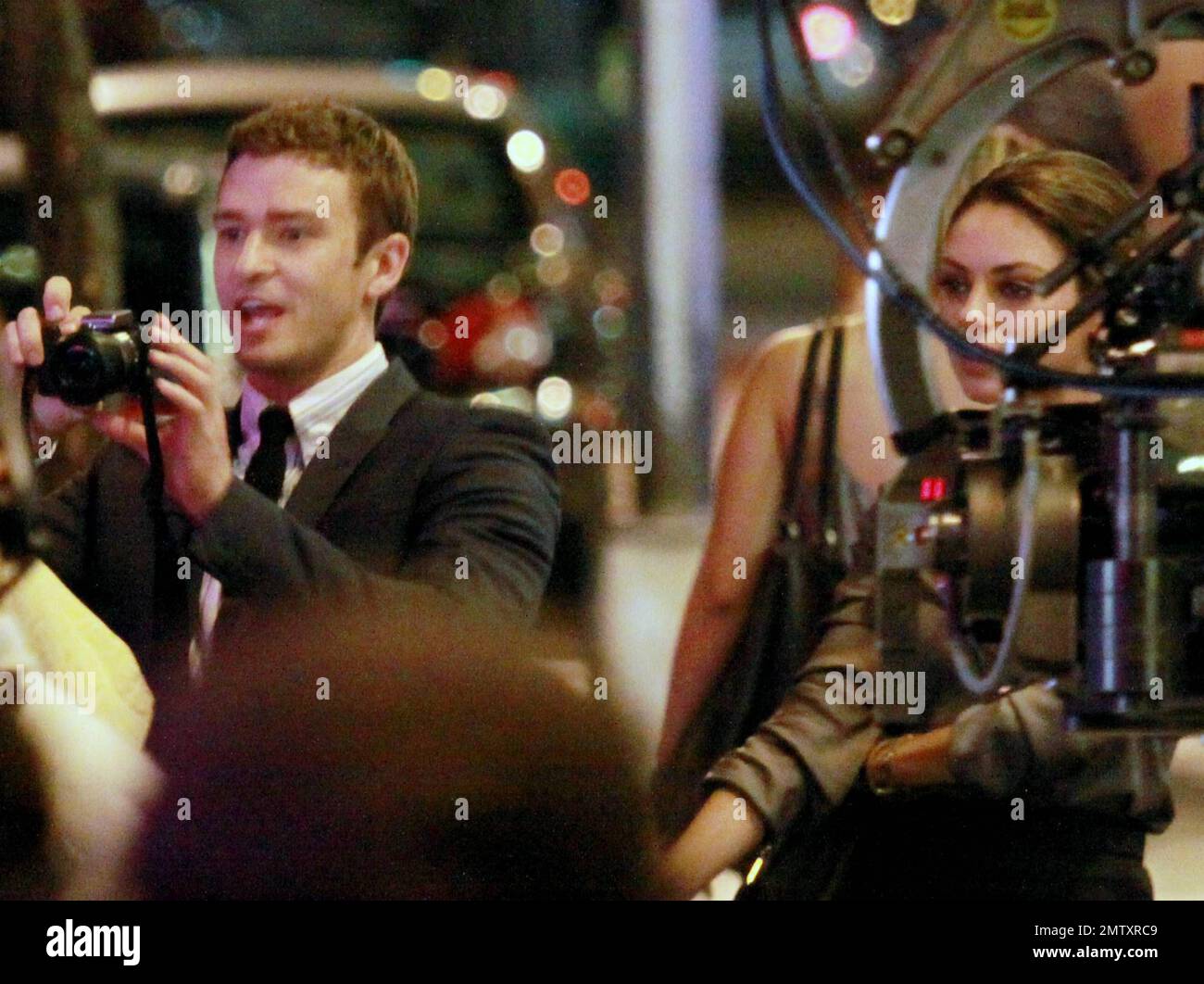 EXCLUSIVE!! Justin Timberlake and Mila Kunis film scenes through the ...