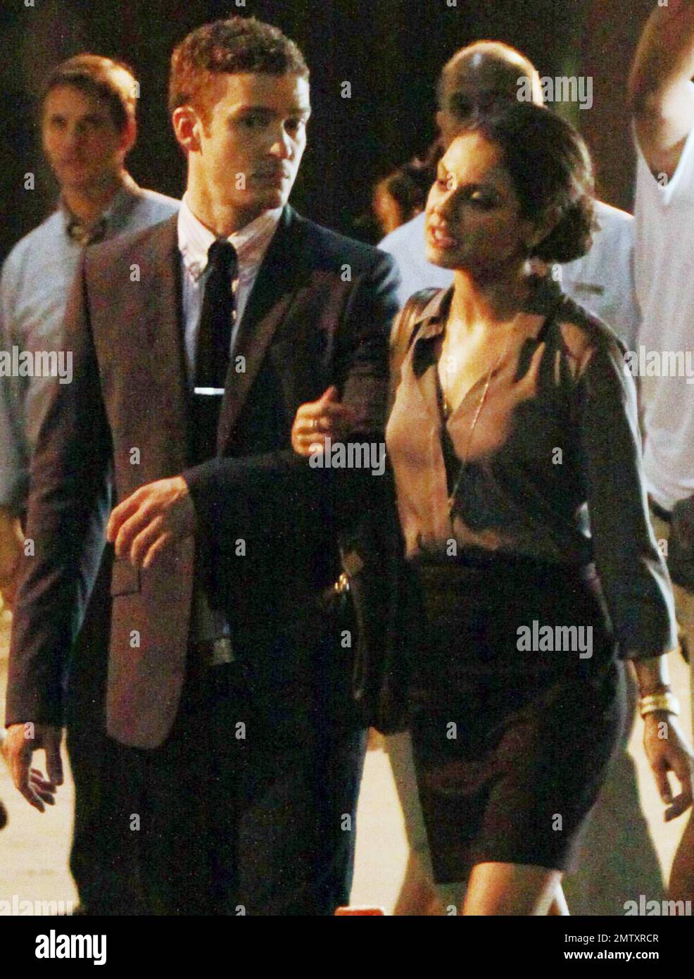 EXCLUSIVE!! Justin Timberlake and Mila Kunis film scenes through the ...