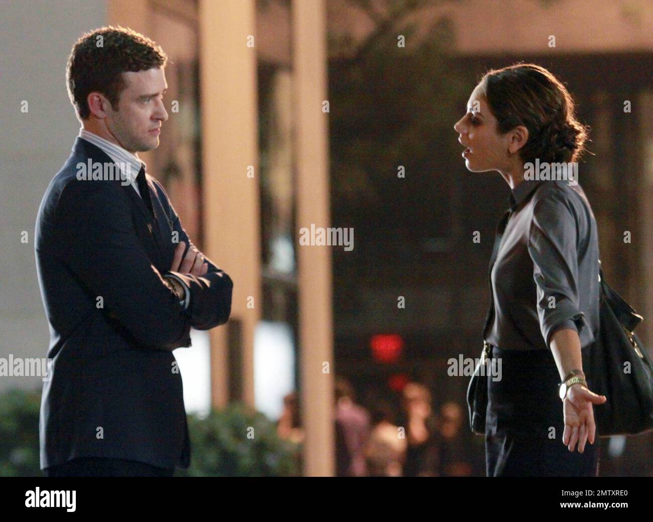 EXCLUSIVE!! Justin Timberlake and Mila Kunis film scenes through the ...