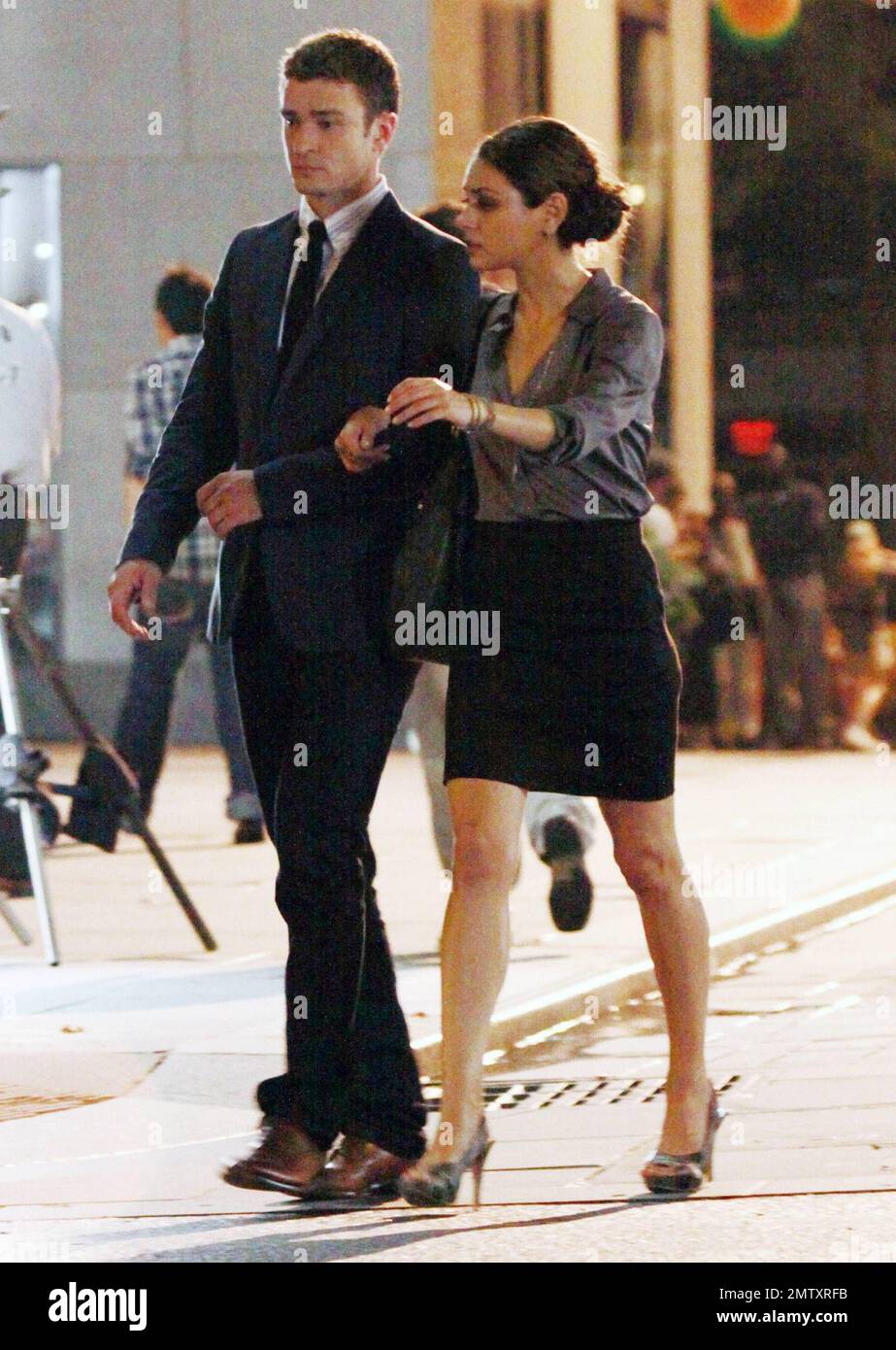 EXCLUSIVE!! Justin Timberlake and Mila Kunis film scenes through the ...