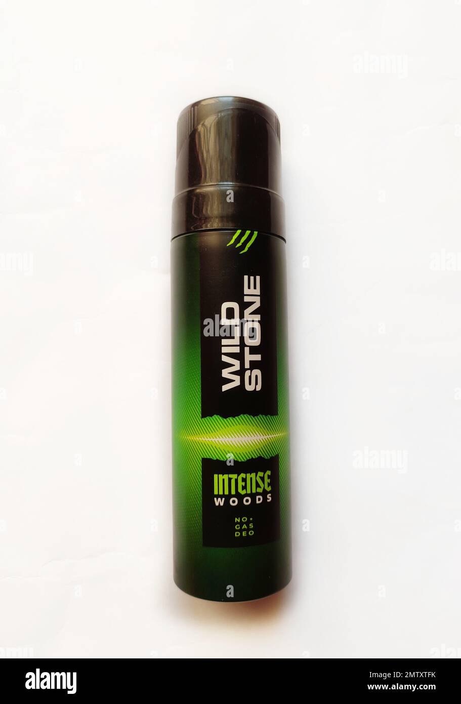 Wild Stone Intense Wood No Gas Deodorant for Men in isolated background ...