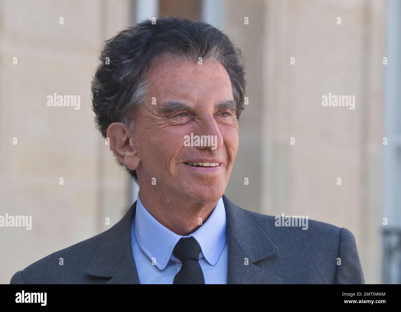 Former French minister of culture Jack Lang arrives at the Elysee ...
