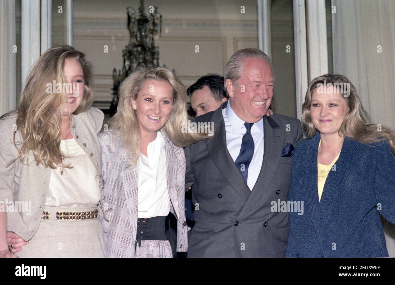 President of the French National Front Jean Marie Le Pen with his ...