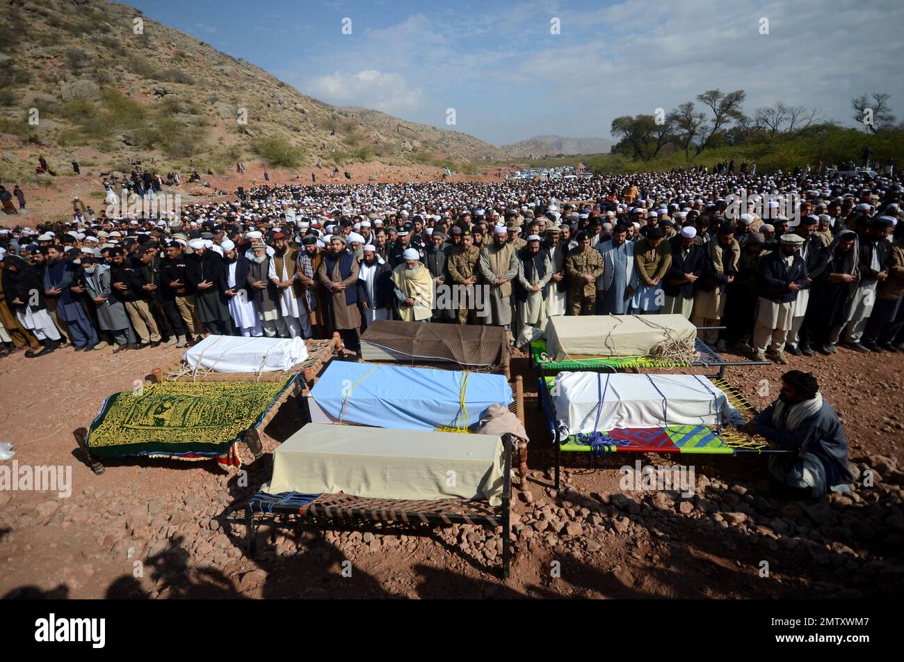 January 30, 2023, kohat, Khyber Pakhtunkhwa, Pakistan: People attend ...