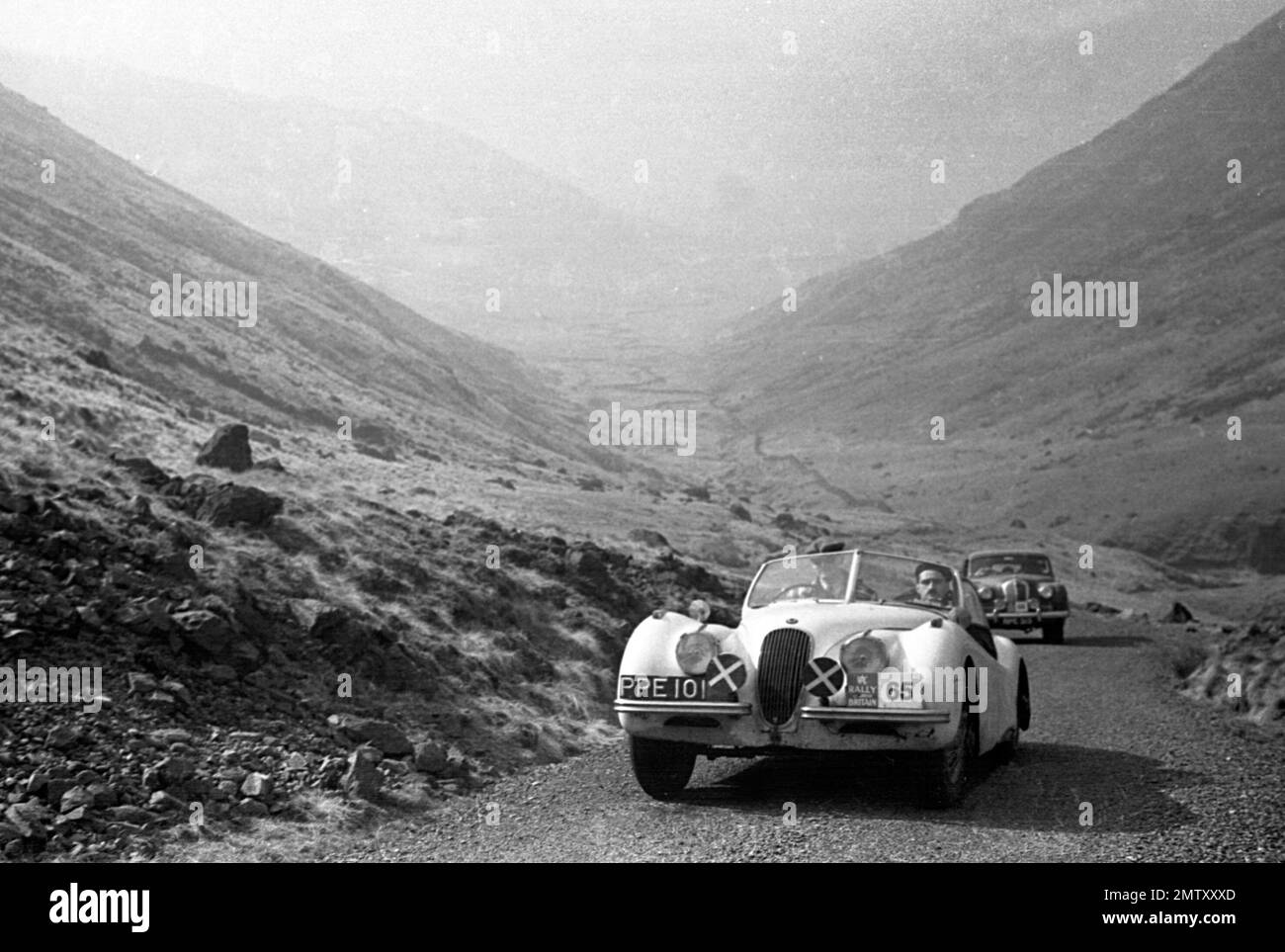 Jaguar XK120 WCN Grant Norton, 1953 RAC Rally Stock Photo - Alamy