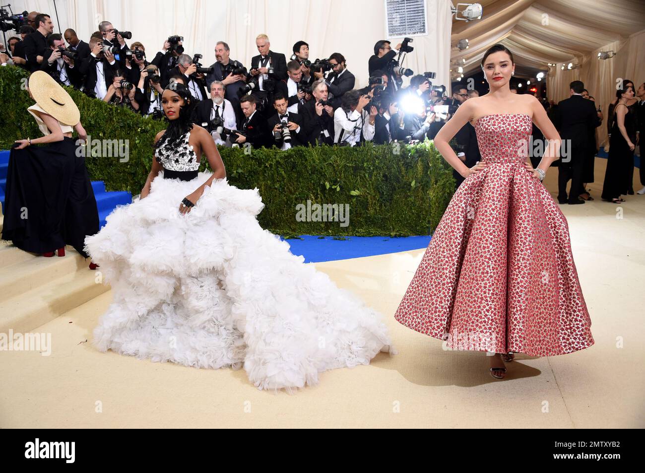 Miranda Kerr, right, and Janelle Monae attends The Metropolitan Museum ...