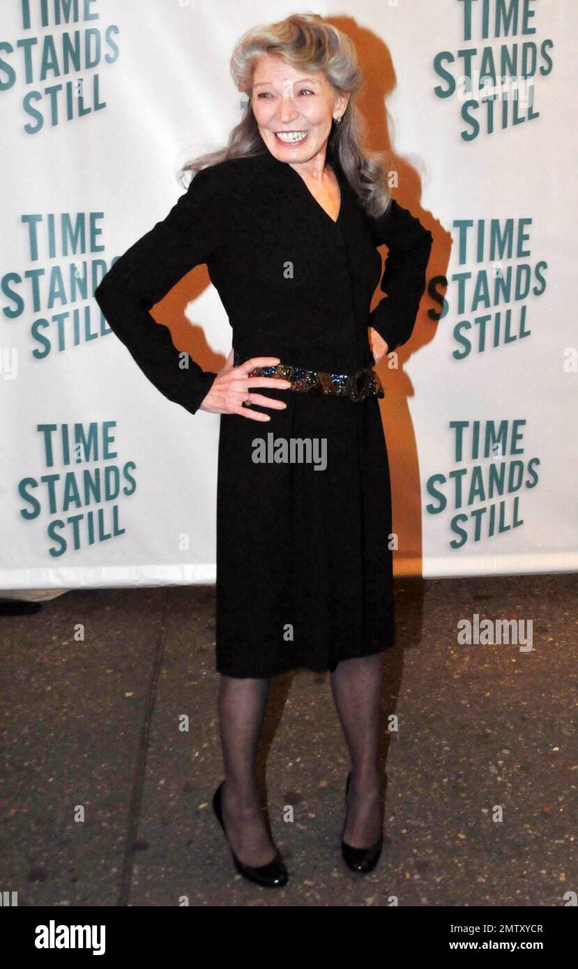 Phyllis Somerville arrives at Cort Theatre on Broadway for opening ...