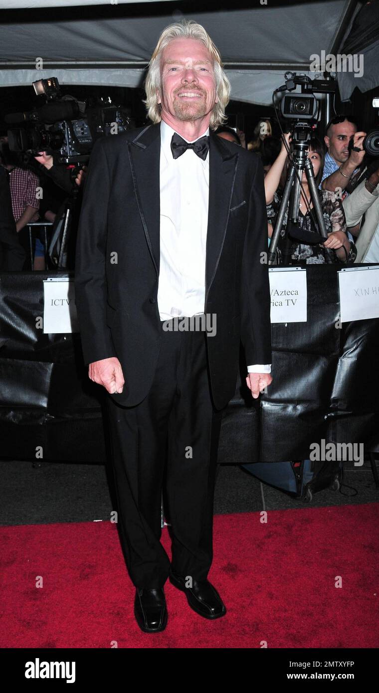 Richard Branson walks the red carpet at Time's 100 Most Influential ...