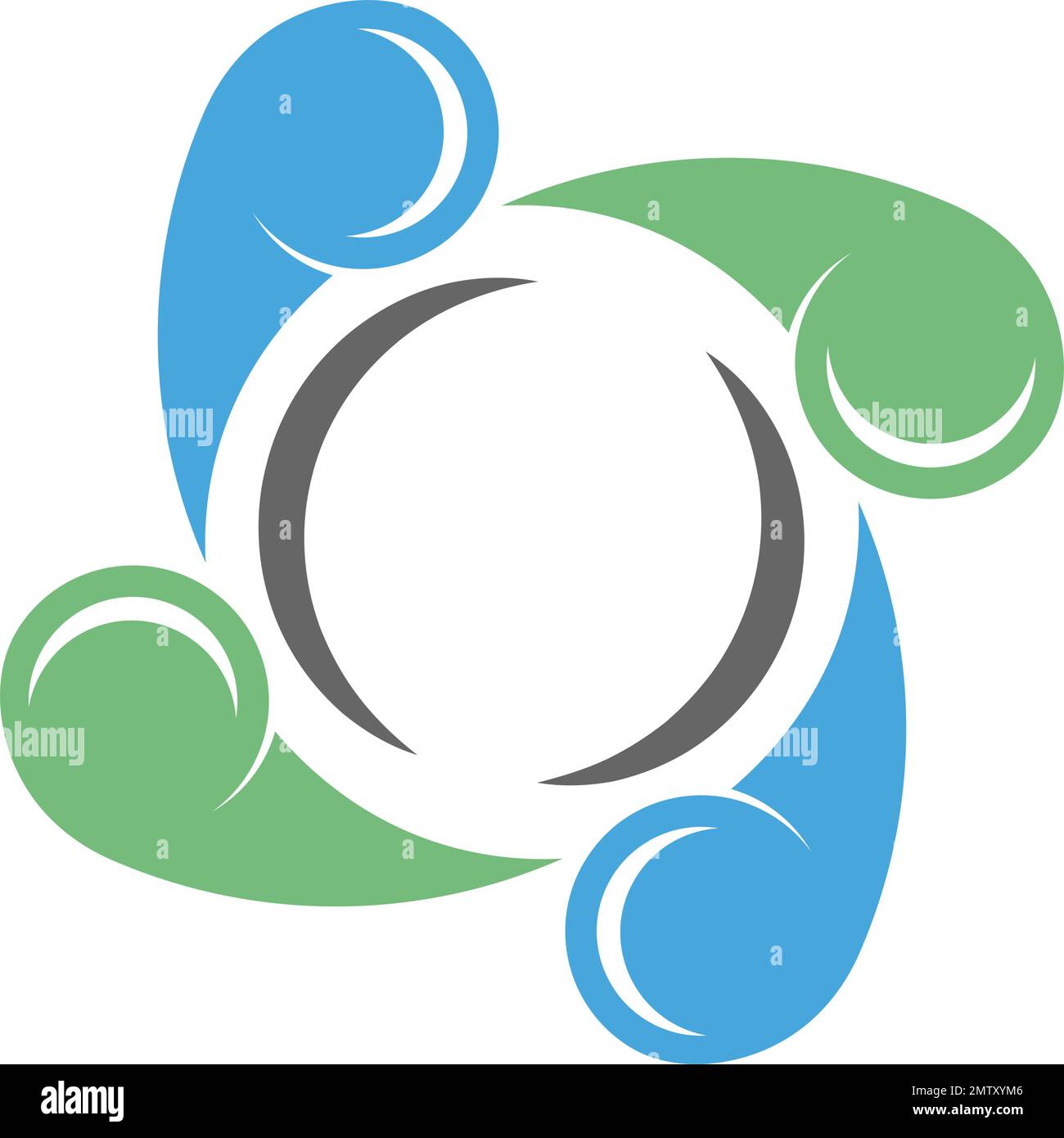 Circle and circular logo icon design illustration Stock Vector Image ...