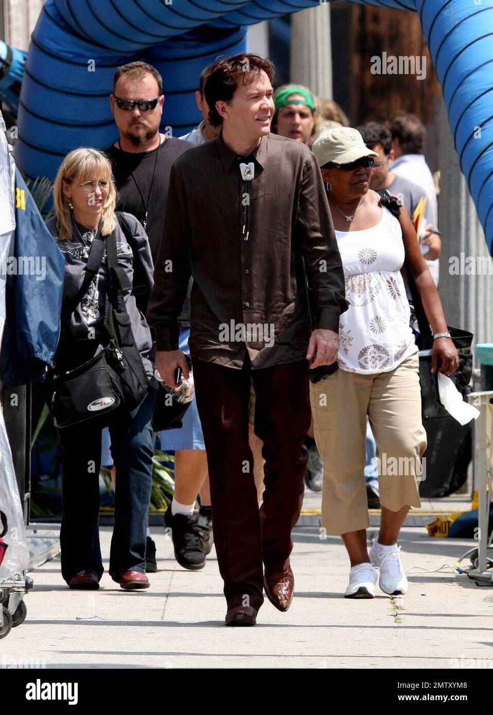 Timothy Hutton was seen in Los Angeles on the set of his new TV series ...