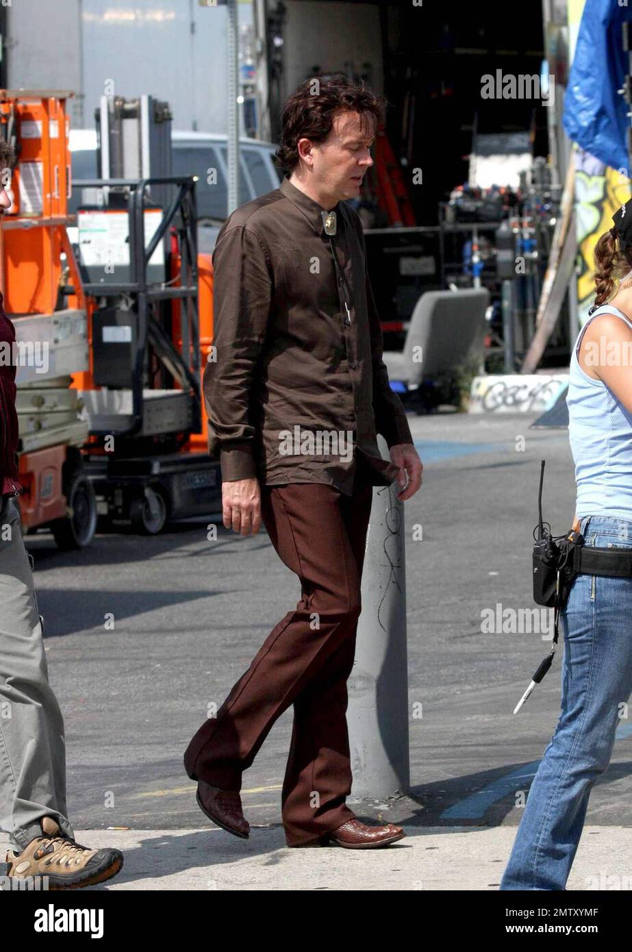 Timothy Hutton was seen in Los Angeles on the set of his new TV series ...