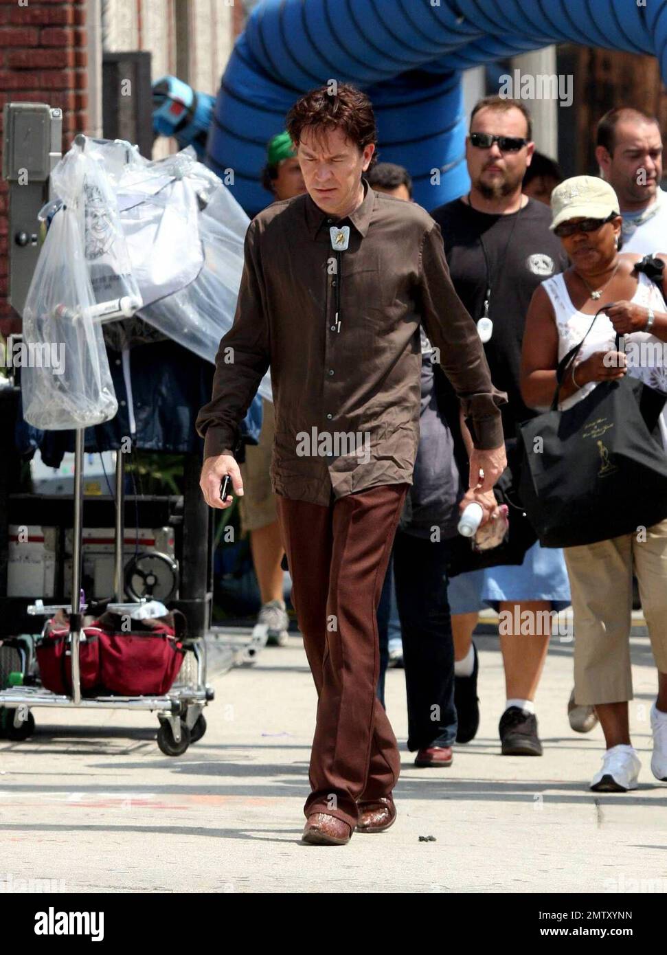 Timothy Hutton was seen in Los Angeles on the set of his new TV series ...