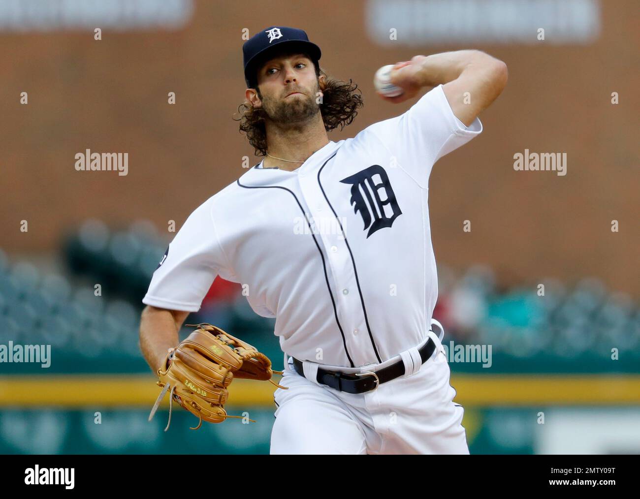 Detroit Tigers pitcher Daniel Norris throws against the Cleveland ...