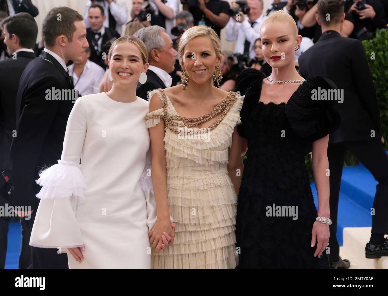 Zoey Deutch, from left, Tory Burch and Kate Bosworth attend The ...