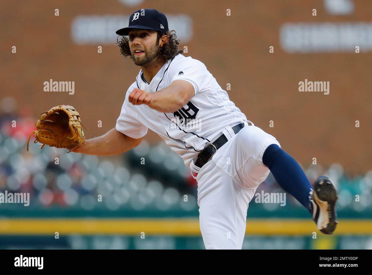 Detroit Tigers pitcher Daniel Norris throws against the Cleveland ...