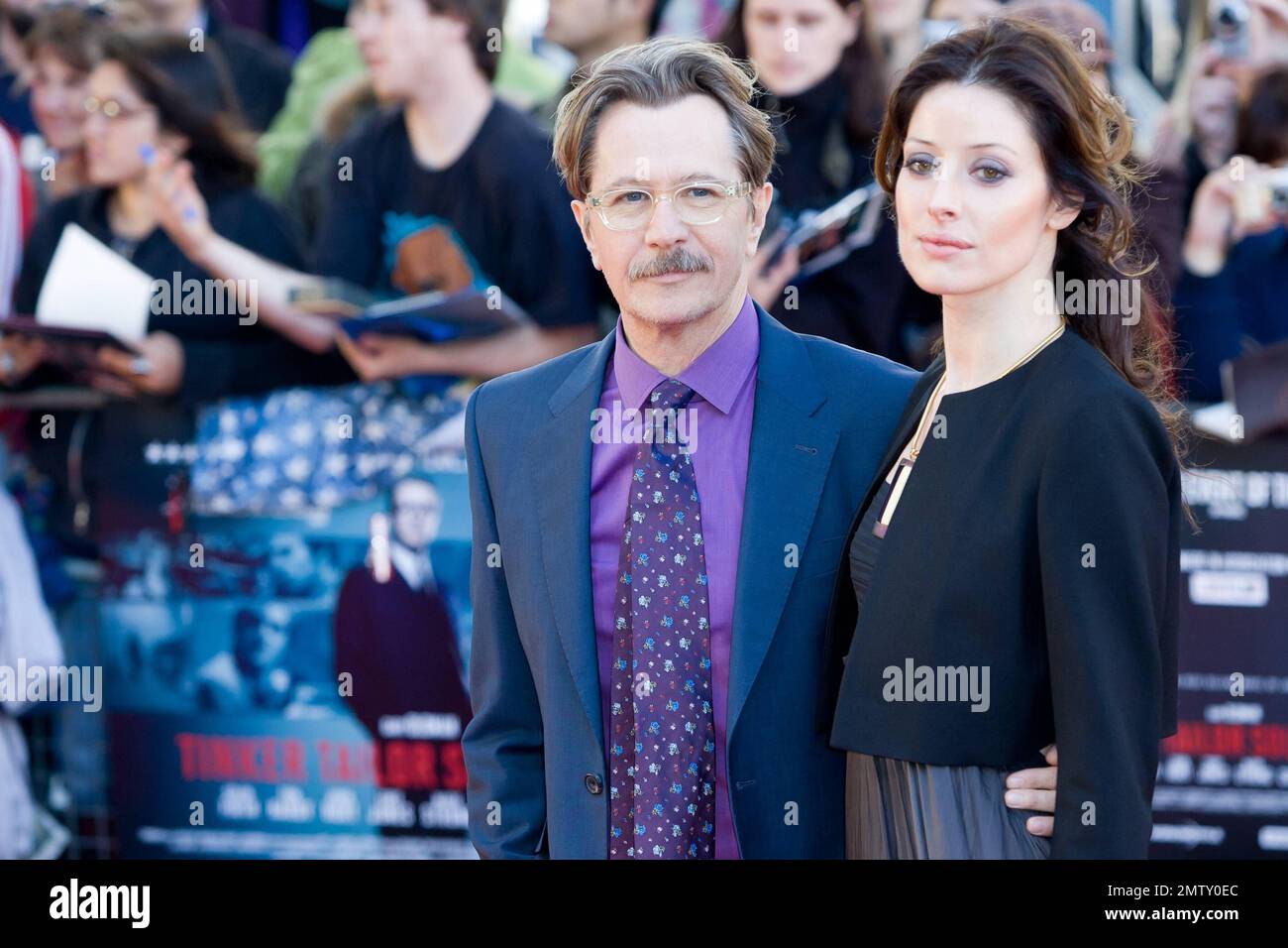 Gary Oldman and Wife Alexandra Edenborough at the UK premiere of ...