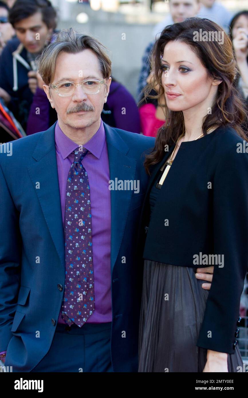 Gary Oldman and Wife Alexandra Edenborough at the UK premiere of ...