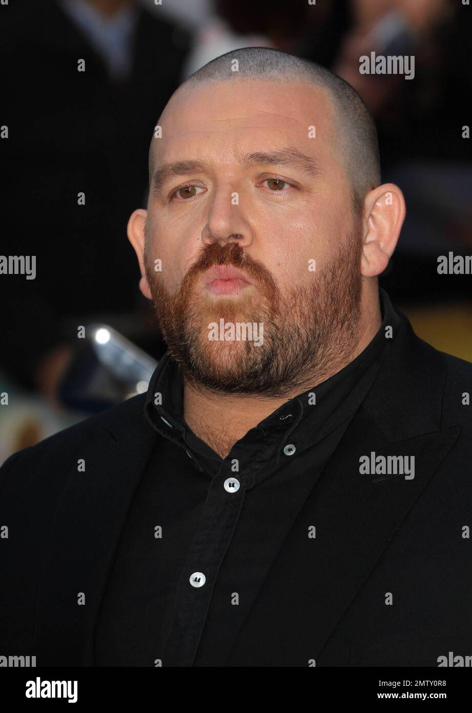 Nick Frost attends the UK premiere of "Tintin" held at Odeon West End ...