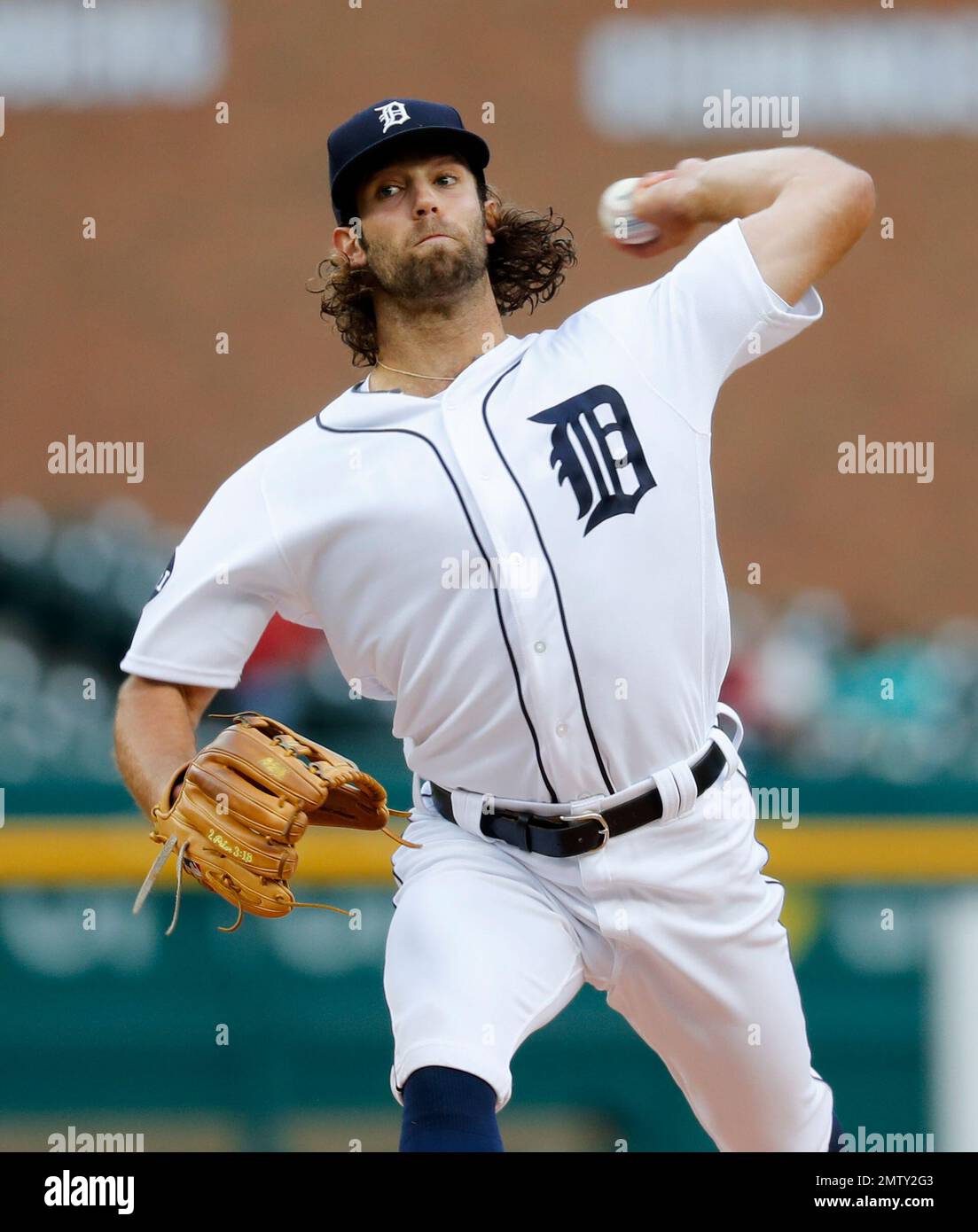 Detroit Tigers pitcher Daniel Norris throws against the Cleveland ...