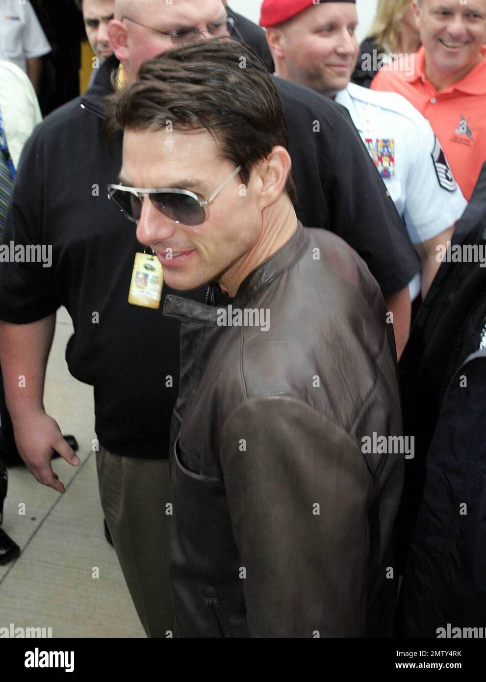 Actor Tom Cruise walks to the drivers meeting at Daytona International ...