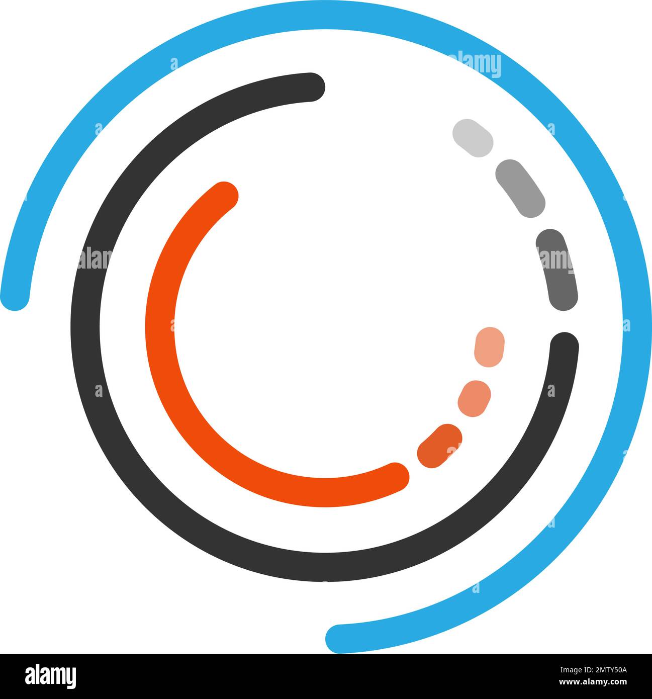 Circle and circular logo icon design illustration Stock Vector Image ...