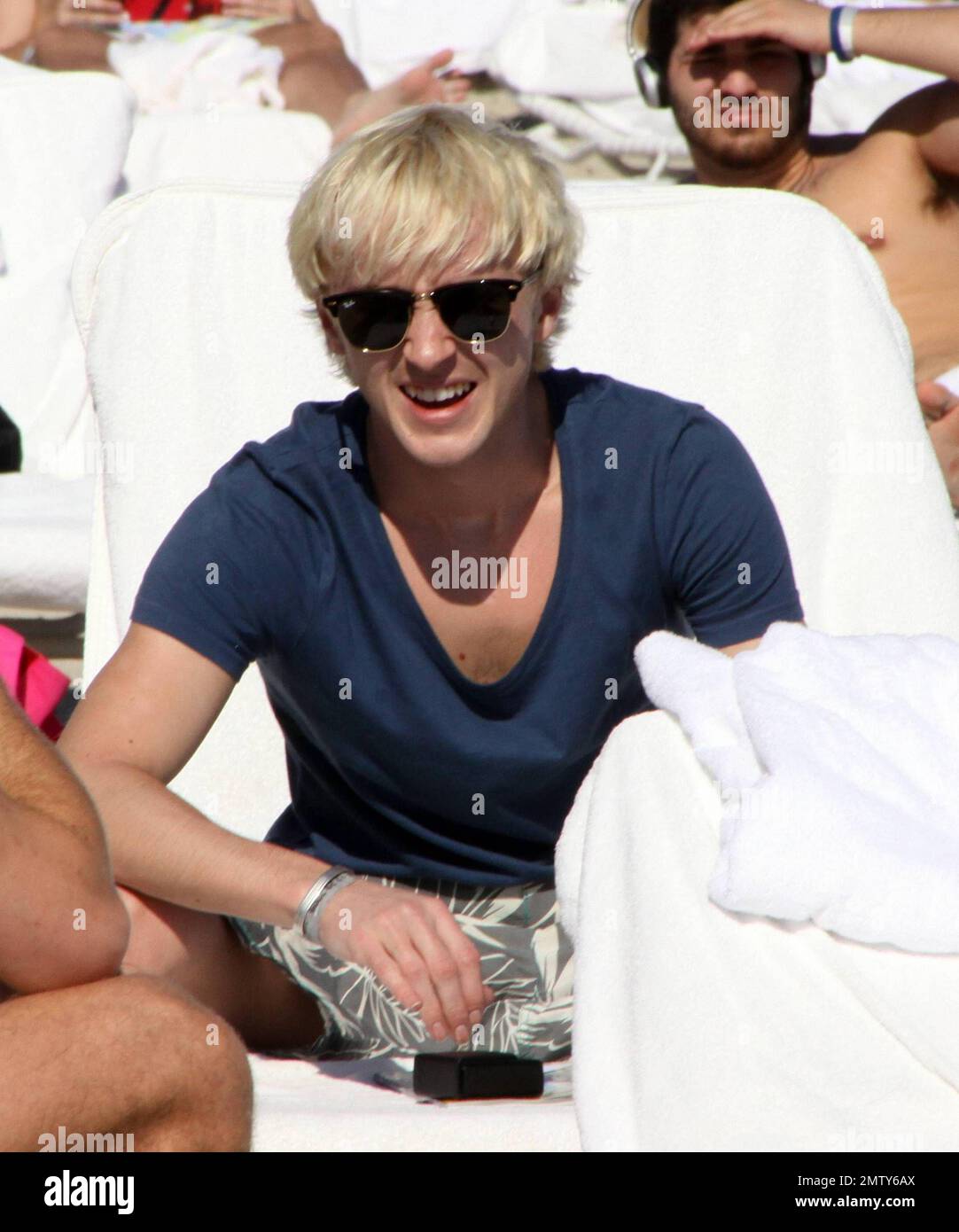 Harry Potter actor Tom Felton and his girlfriend Jade Gordon enjoy a ...