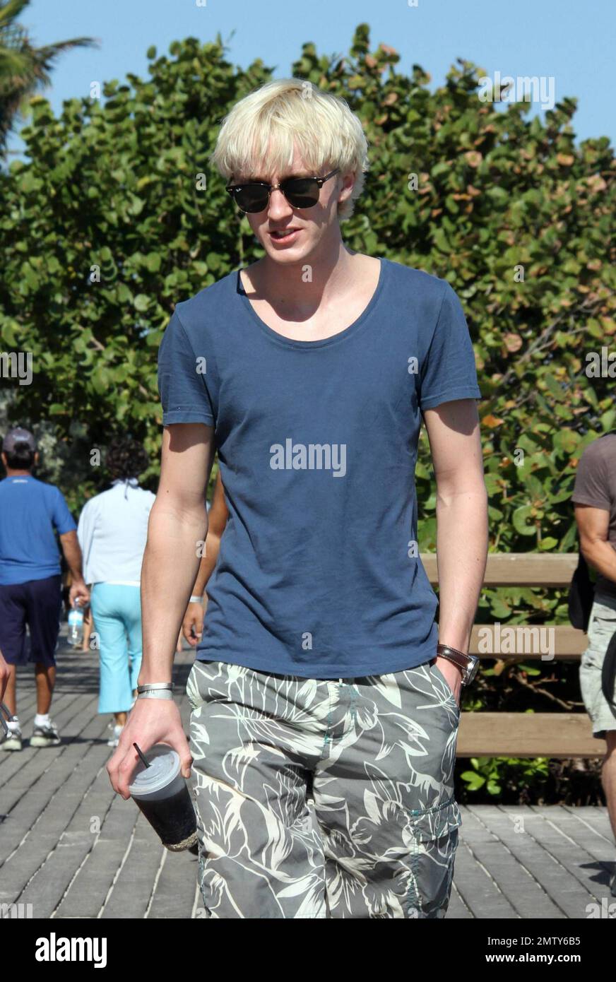 Harry Potter actor Tom Felton and his girlfriend Jade Gordon enjoy a ...