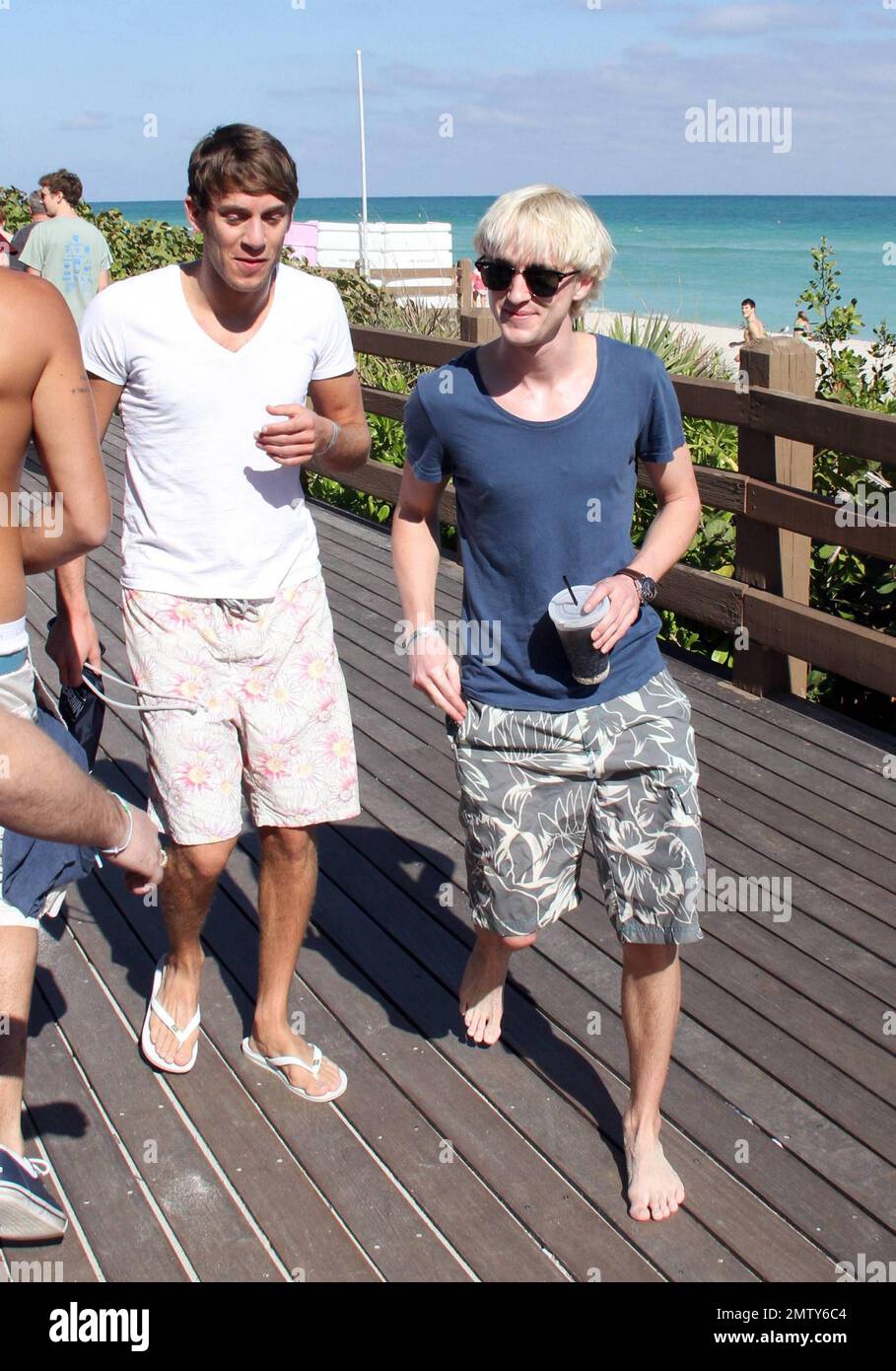 Harry Potter actor Tom Felton and his girlfriend Jade Gordon enjoy a ...