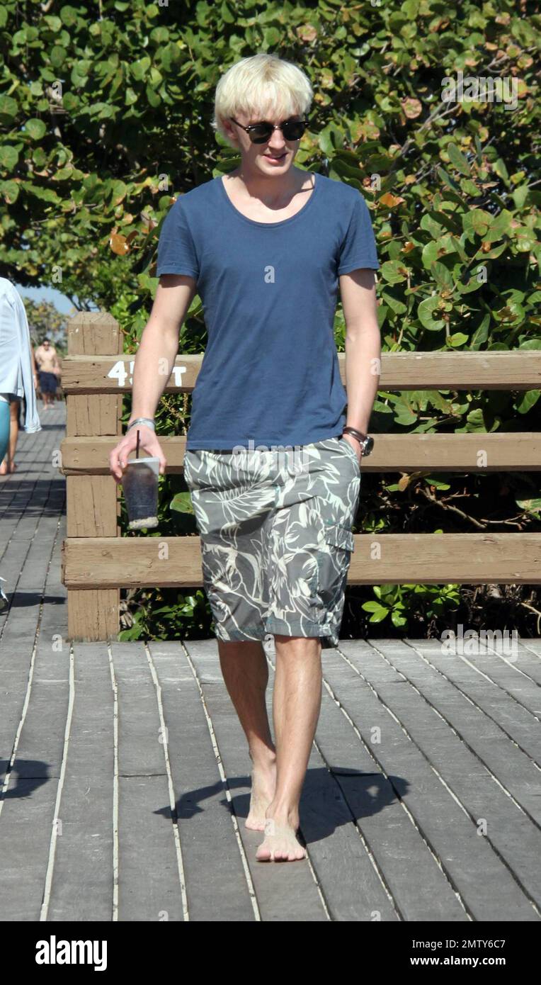 Harry Potter actor Tom Felton and his girlfriend Jade Gordon enjoy a ...