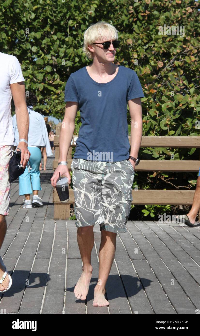 Harry Potter actor Tom Felton and his girlfriend Jade Gordon enjoy a ...