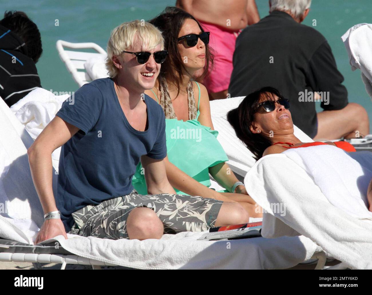 Harry Potter actor Tom Felton, along with his girlfriend Jade Gordon ...
