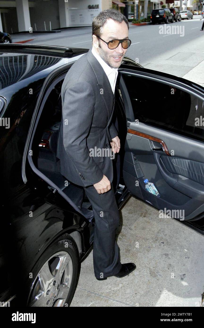 Tom Ford has lunch at Mr. Chow's in Beverly Hills, CA. 4/2/08 Stock ...
