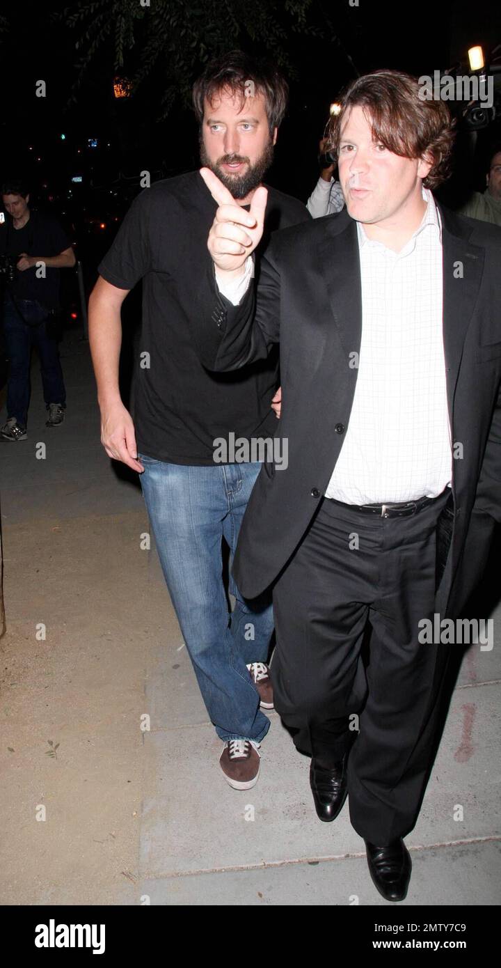 Actor and comedian Tom Green, heads to Crown Bar with a friend. Green ...