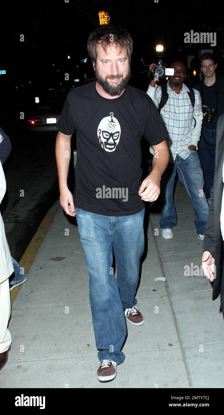 Actor and comedian Tom Green, heads to Crown Bar with a friend. Green ...