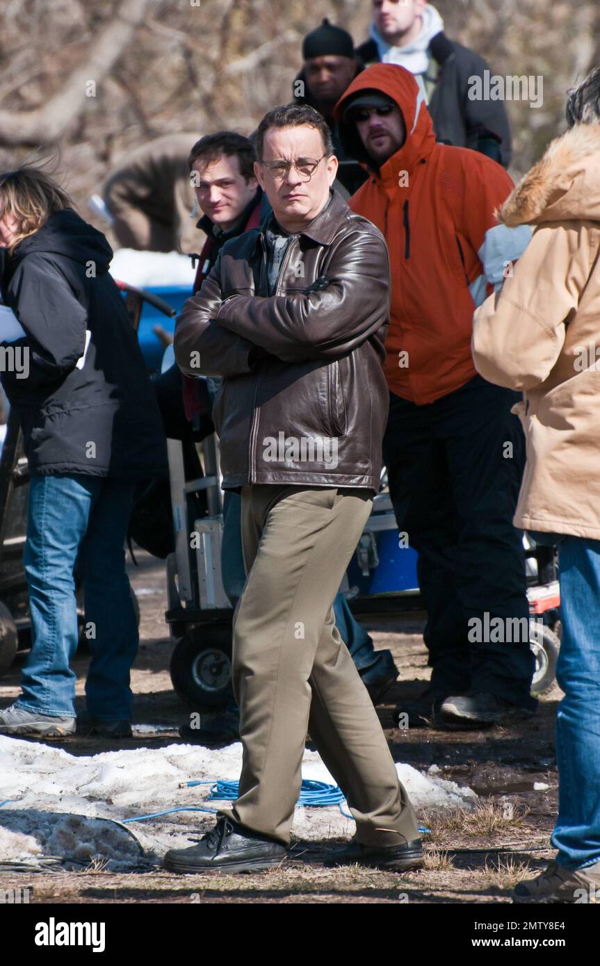 Actor and producer Tom Hanks brings out the kid in himself as he enjoys ...