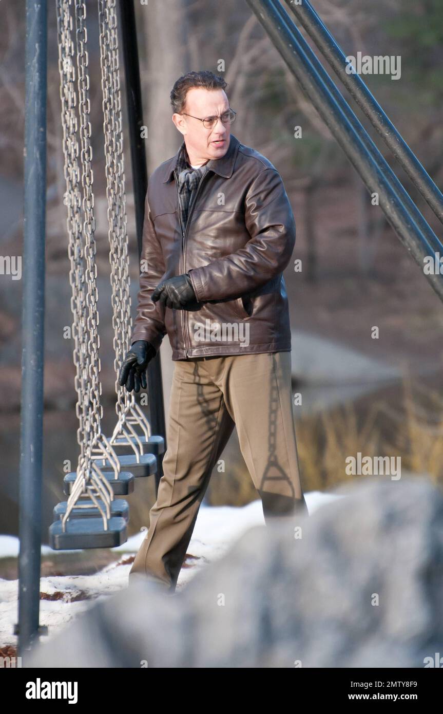 Actor and producer Tom Hanks brings out the kid in himself as he enjoys ...