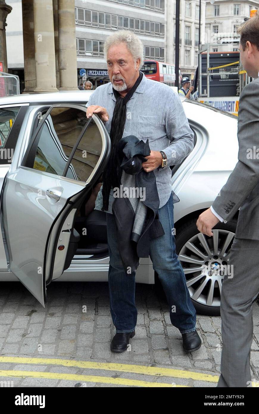 Legendary singer Sir Tom Jones, who turned 70 last month, is all smiles ...