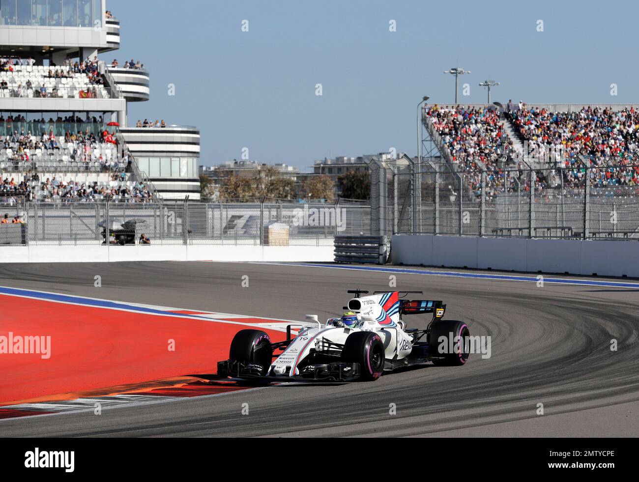 Williams driver Felipe Massa of Brazil takes a curve during the Formula ...