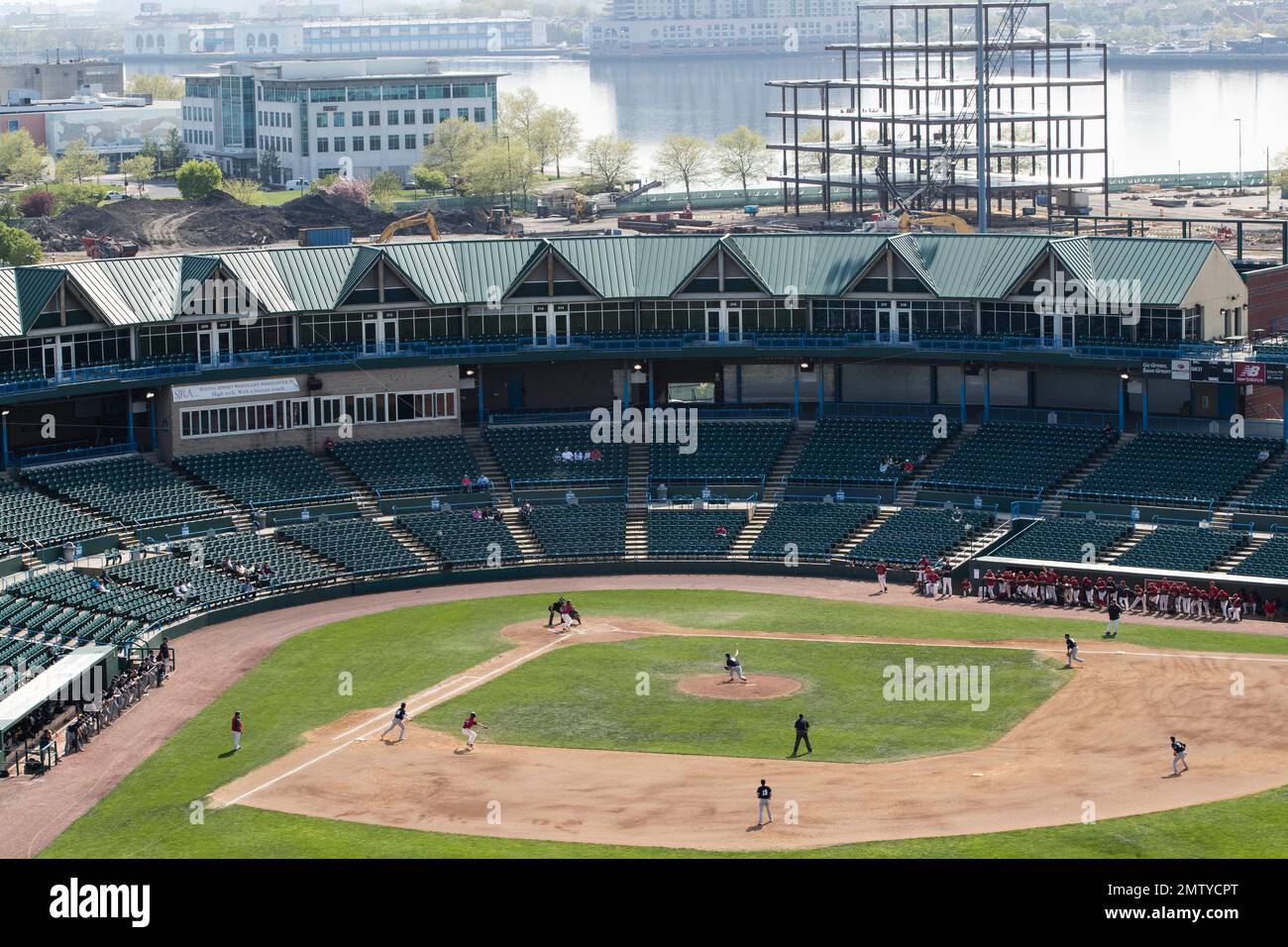 In this Thursday, April 20, 2017 photo, Stockton University and Rutgers ...