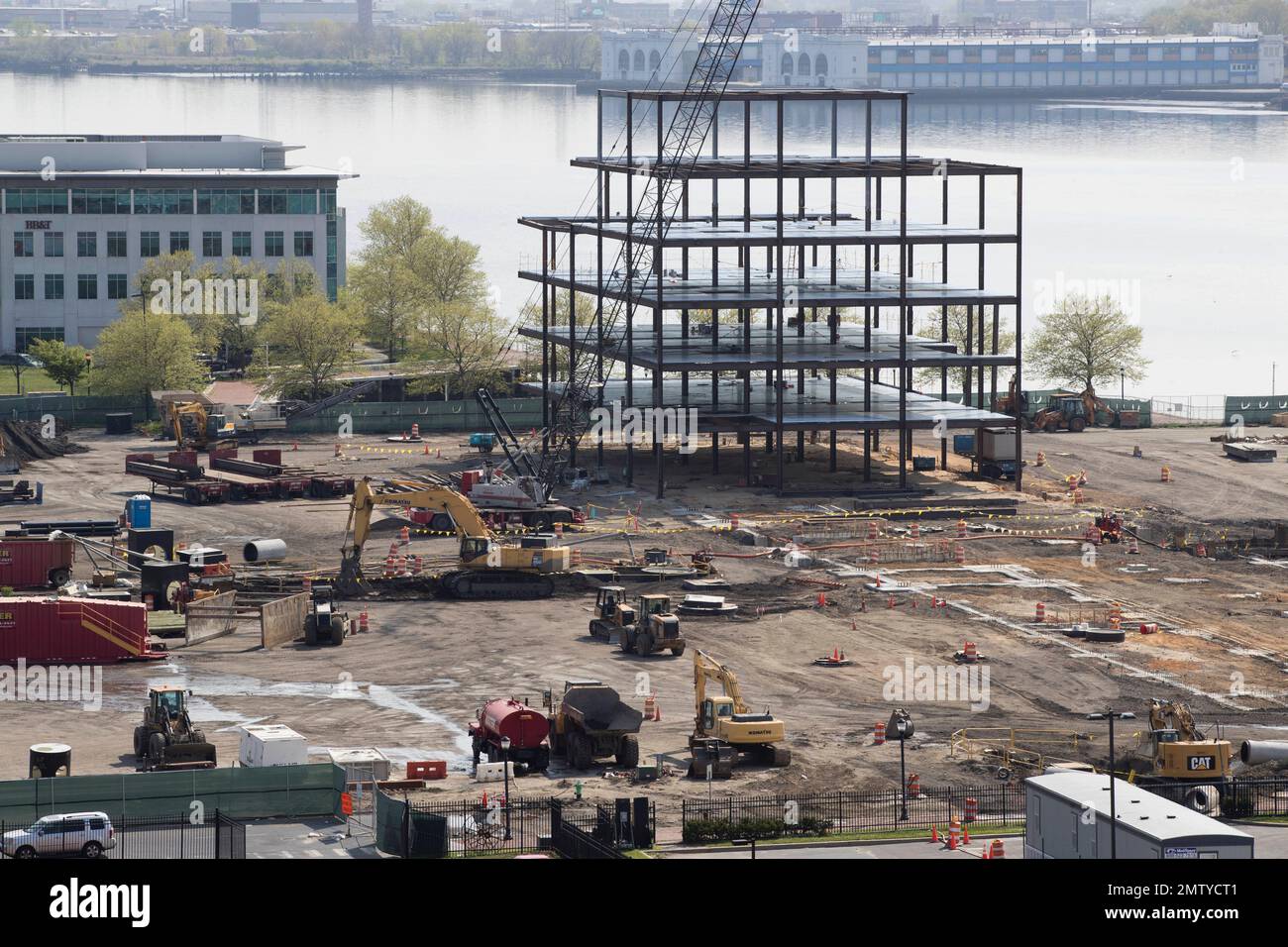 This Thursday, April 20, 2017 photo shows the construction sight for ...