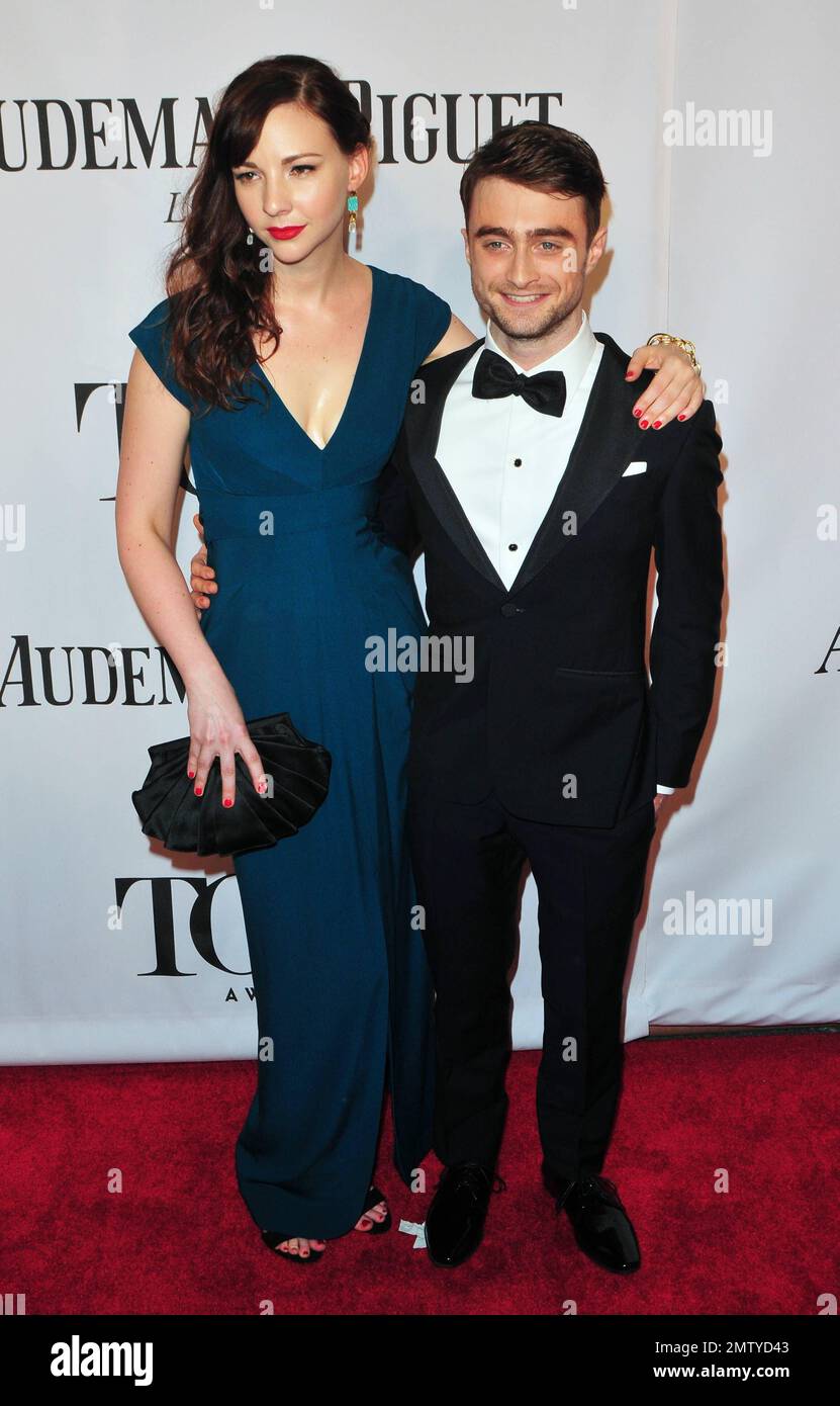 Daniel Radcliffe and Erin Darke at the Tony Awards 2014 in New York, NY ...