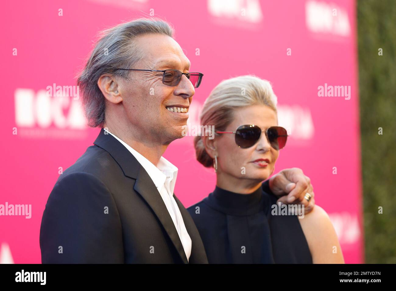 Musician Alex Van Halen and wife Stine Van Halen pose at The Museum of ...