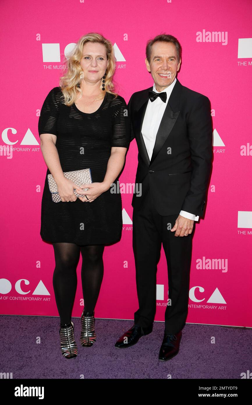 Artist Justine Wheeler Koons, left, and honoree Jeff Koons pose at The ...
