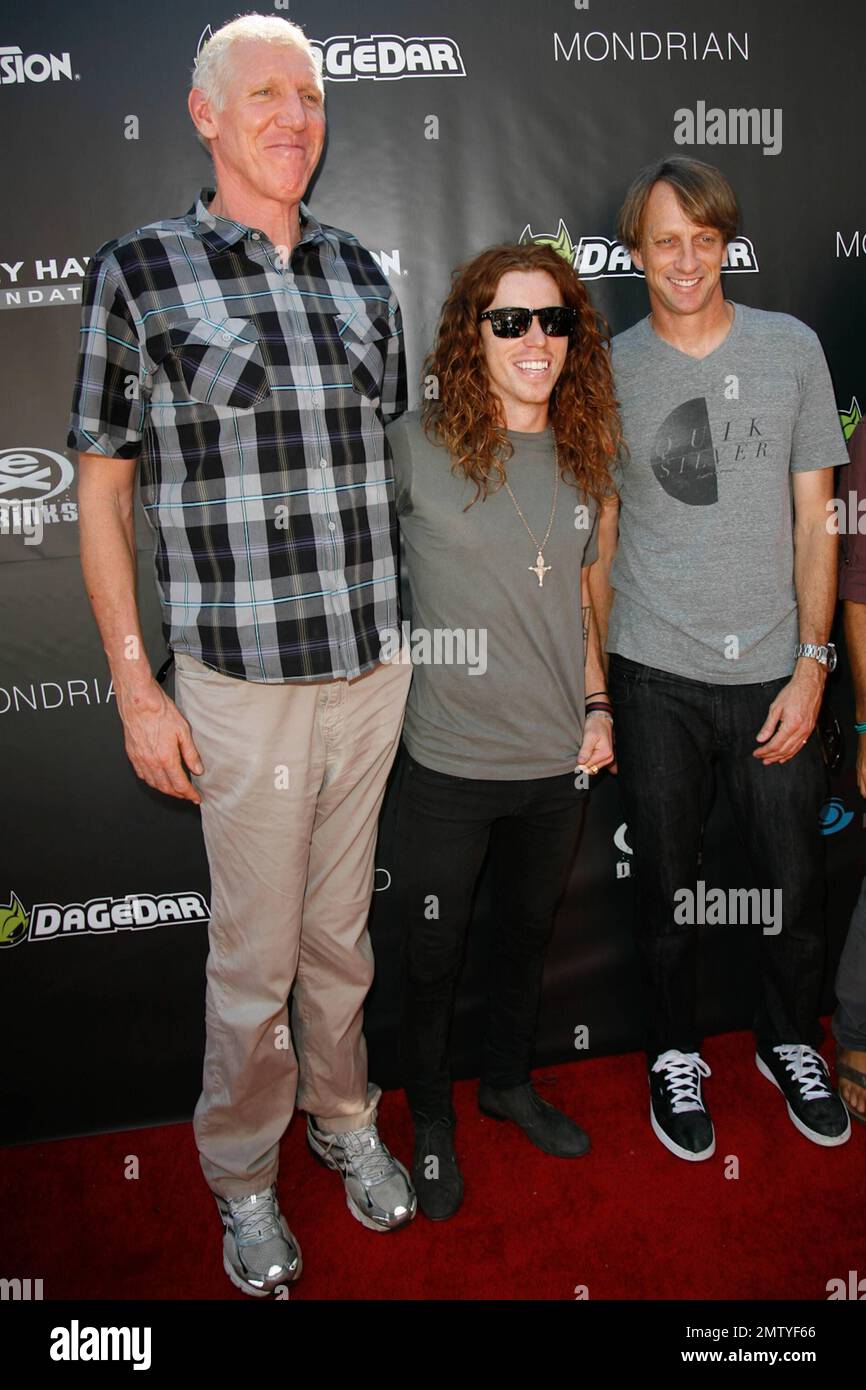 Bill Walton, Shaun White and Tony Hawk at Tony Hawk Foundation's 8th ...