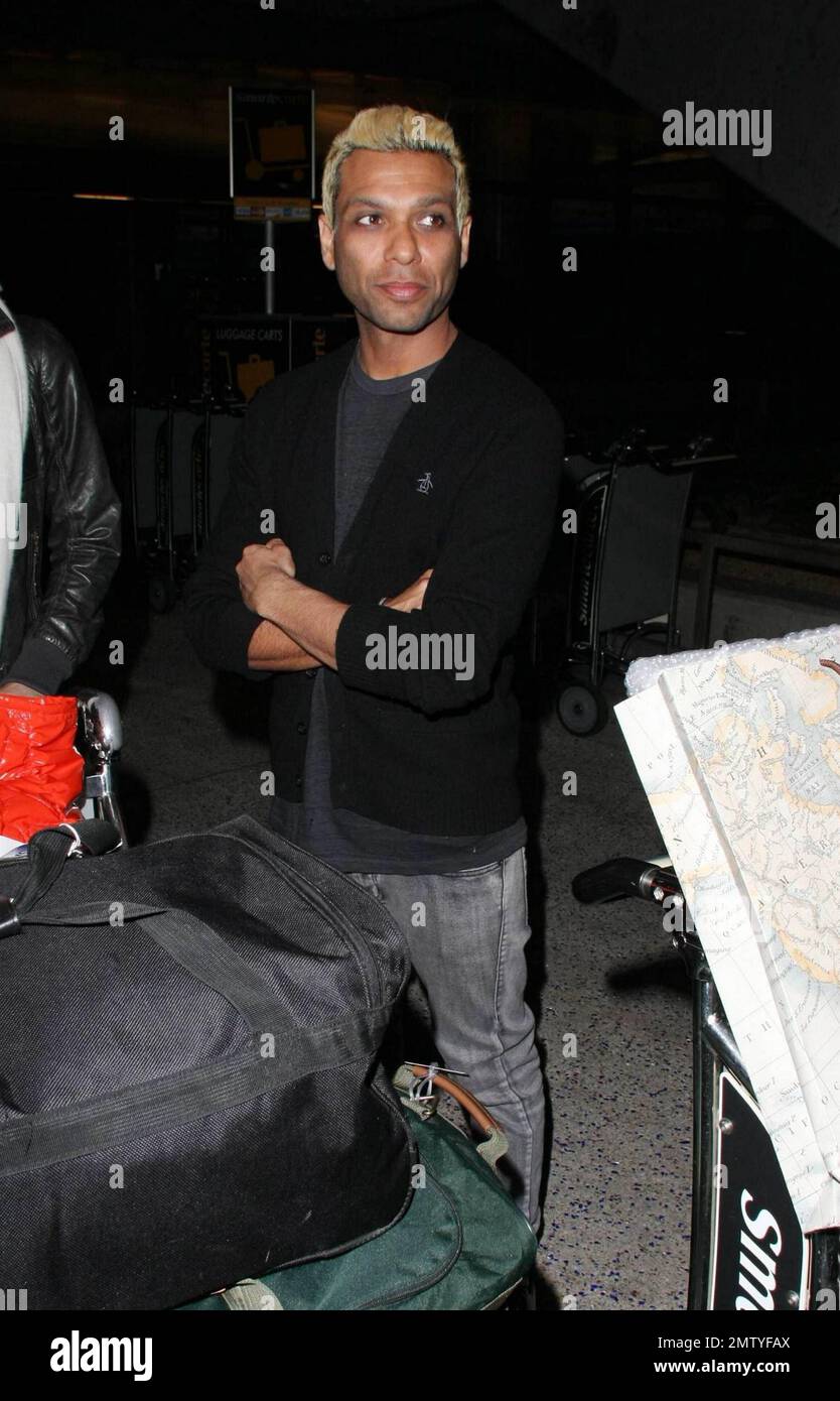 Tony Kanal arrives at LAX with a female friend. Los Angeles, CA 3/19/10 ...