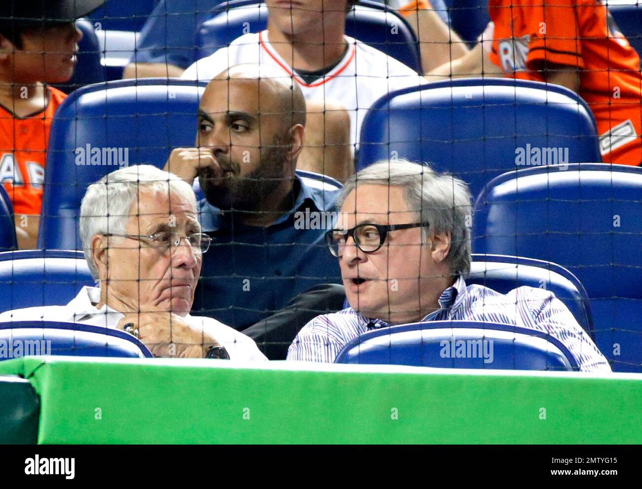 Miami Marlins owner and CEO Jeffrey Loria, right, and former manager ...