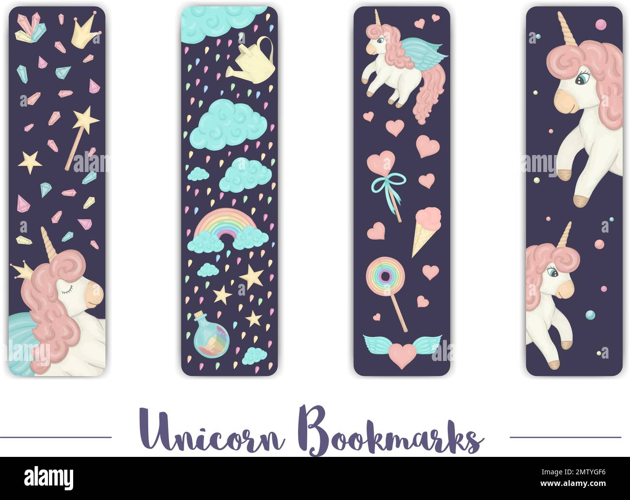 Purple night on rainbow Stock Vector Images - Alamy