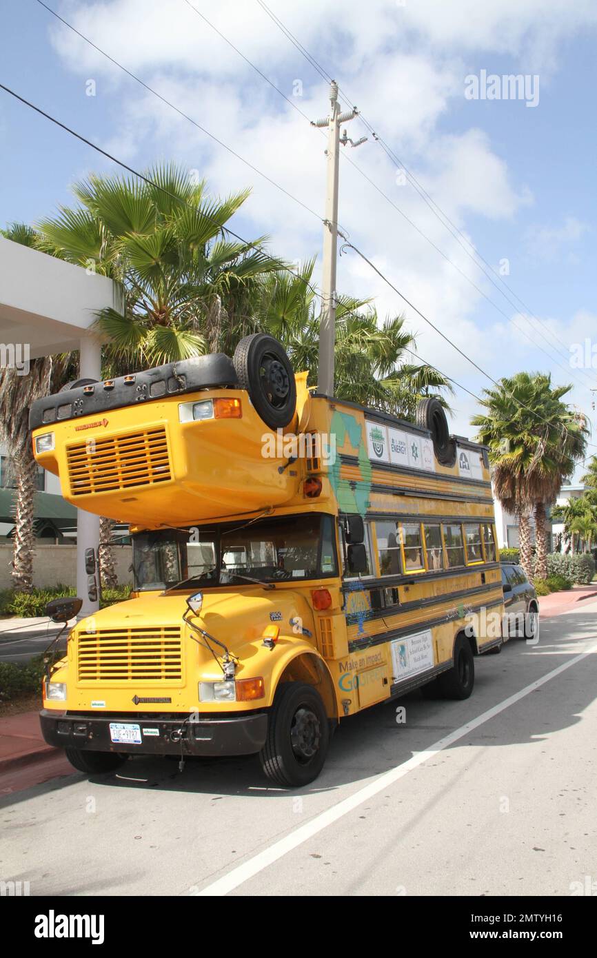 Topsy turvy bus hi-res stock photography and images - Alamy