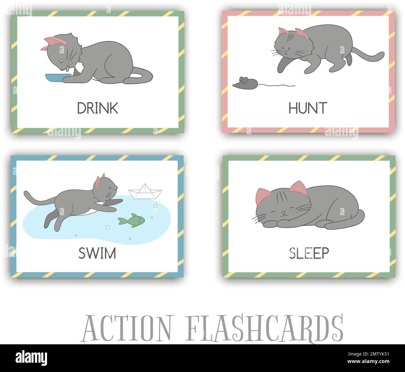 Learning swim vintage illustration Stock Vector Images - Alamy