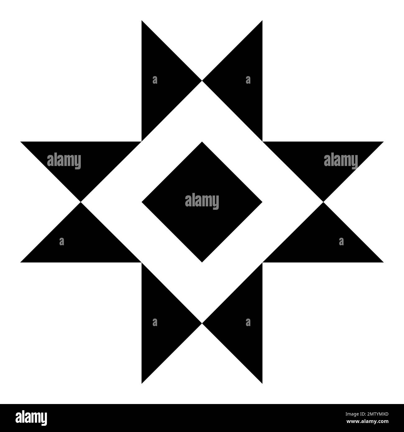 Barn quilt symbol icon Stock Photo - Alamy